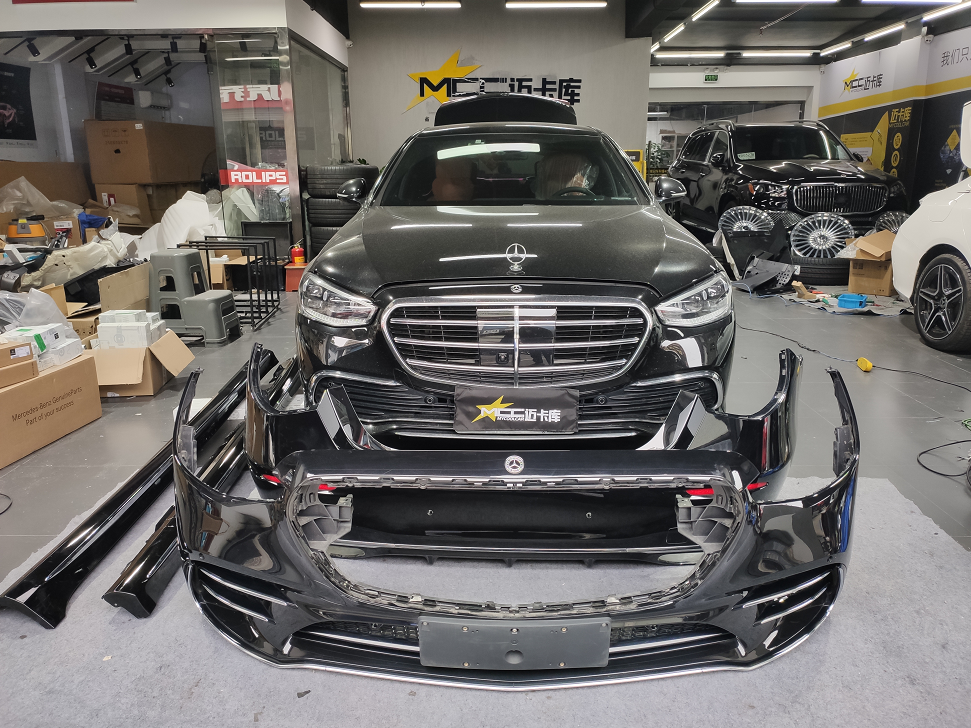 全新奔驰S400L改S450L四驱外观案例，这一看运动感瞬间提升 - 知乎