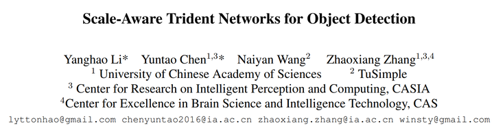 论文阅读(TridentNetwork) - 知乎