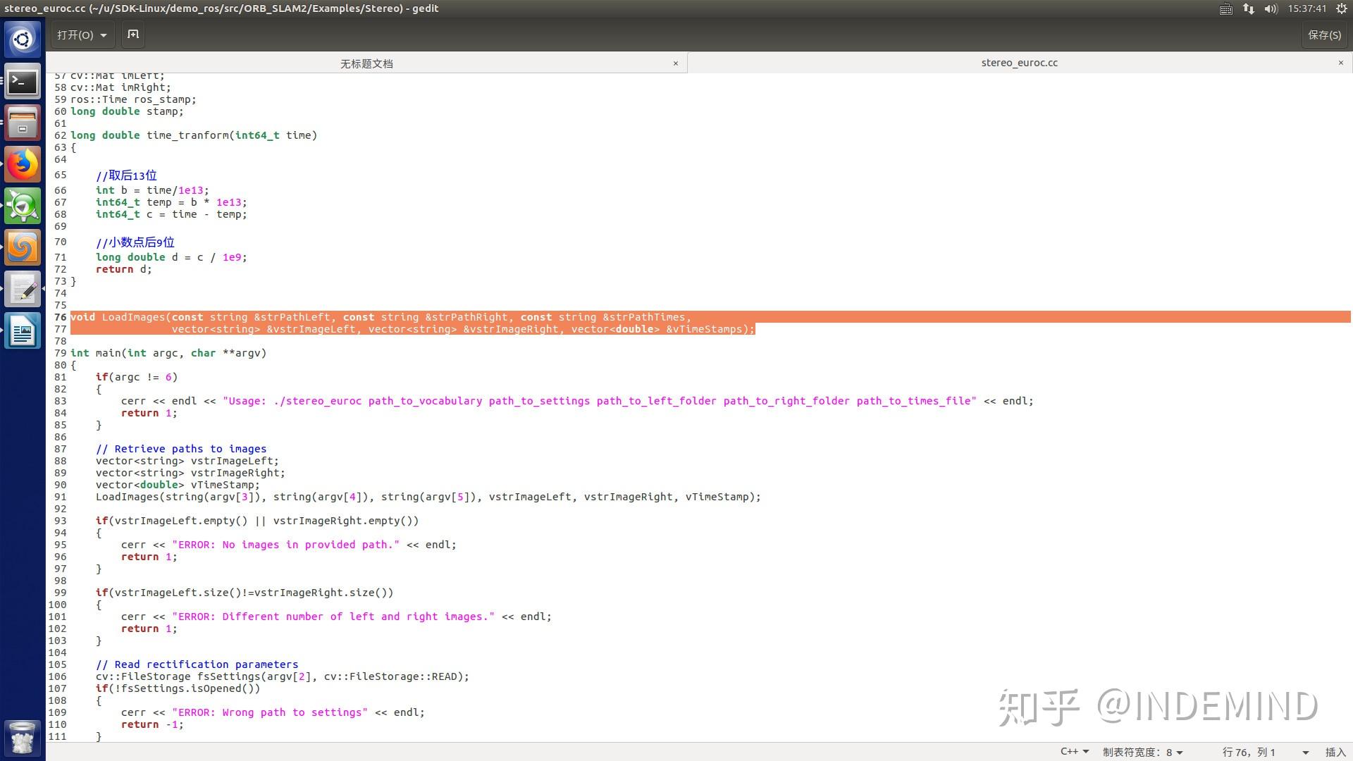从零开始丨INDEMIND双目惯性模组ROS平台下实时ORB-SLAM记录教程 - 知乎