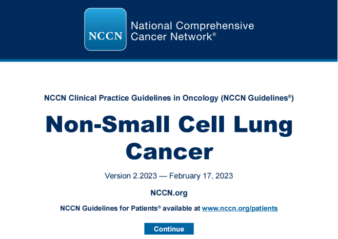 NCCN2023.V2版NSCLC指南更新！靶向治疗推荐篇 - 知乎