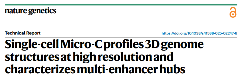 Nature Genetics | 单细胞Micro-C技术揭示三维基因组中多增强子协同调控基因表达的新机制 - 知乎