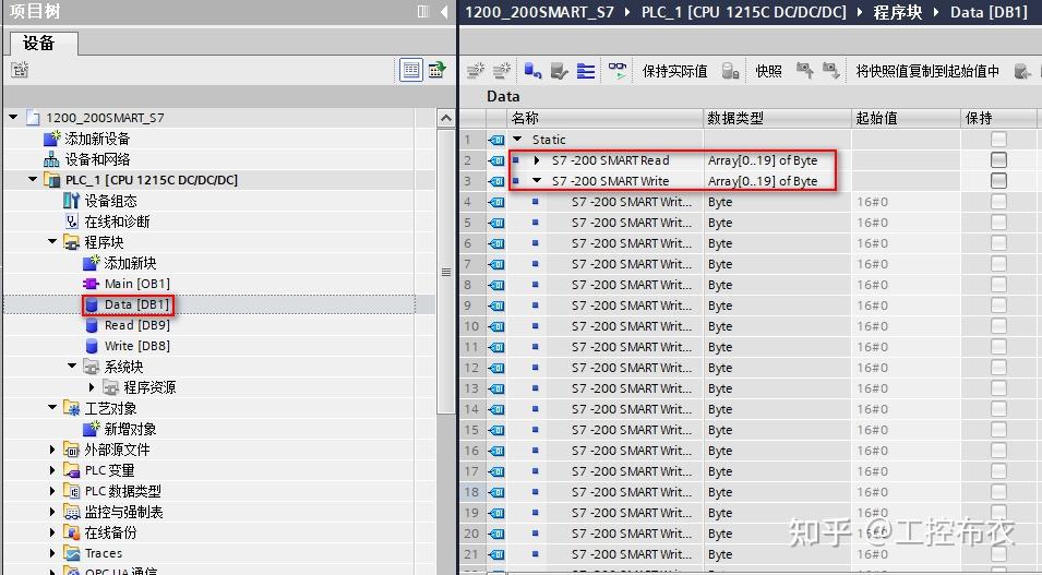S7-1200 CPU 与 S7-200 SMART S7通信（S7-1200 作为服务器） - 知乎