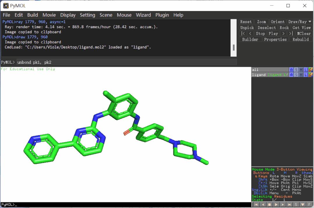 PyMOL实用技能【01】构建小分子/肽段结构并优化 - 知乎