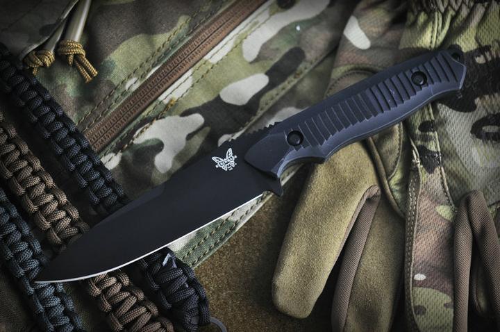 Benchmade蝴蝶 140BK Nimravus CPM154CM 猎虎黑色T头全刃 - 知乎