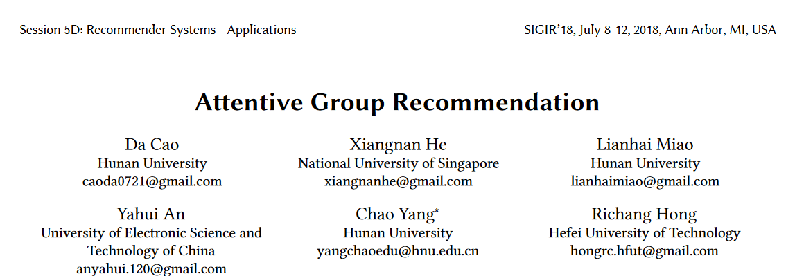 群组推荐论文笔记（一）：Attentive Group Recommendation - 知乎