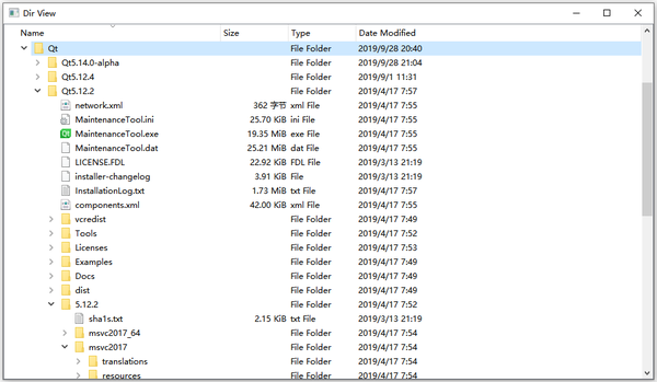 Qt官方示例-目录视图 - 知乎