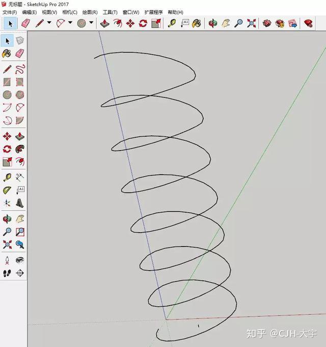 Su基础教程 01 不用插件画螺旋线的两种方式 知乎 