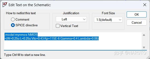 请问LTspice中的nmos4这个模型怎么设置它的阈值电压，沟道调制效应系数这些参数？ - 知乎