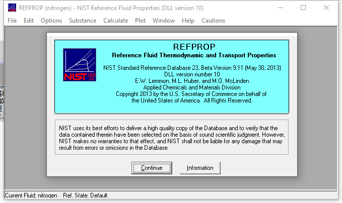 NIST REFPROP软件应用简介 - 知乎
