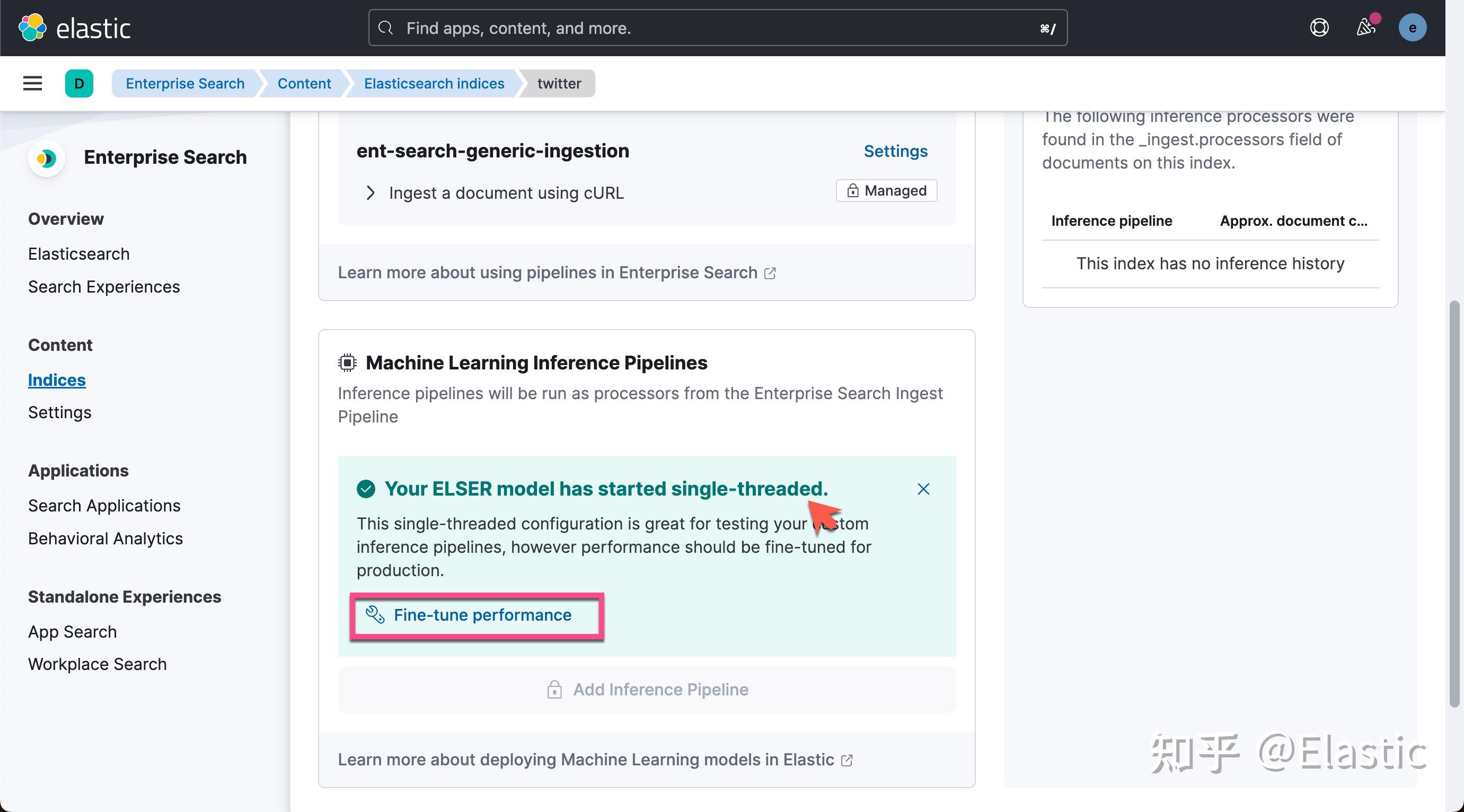 Elasticsearch：部署 ELSER - Elastic Learned Sparse EncoderR - 知乎
