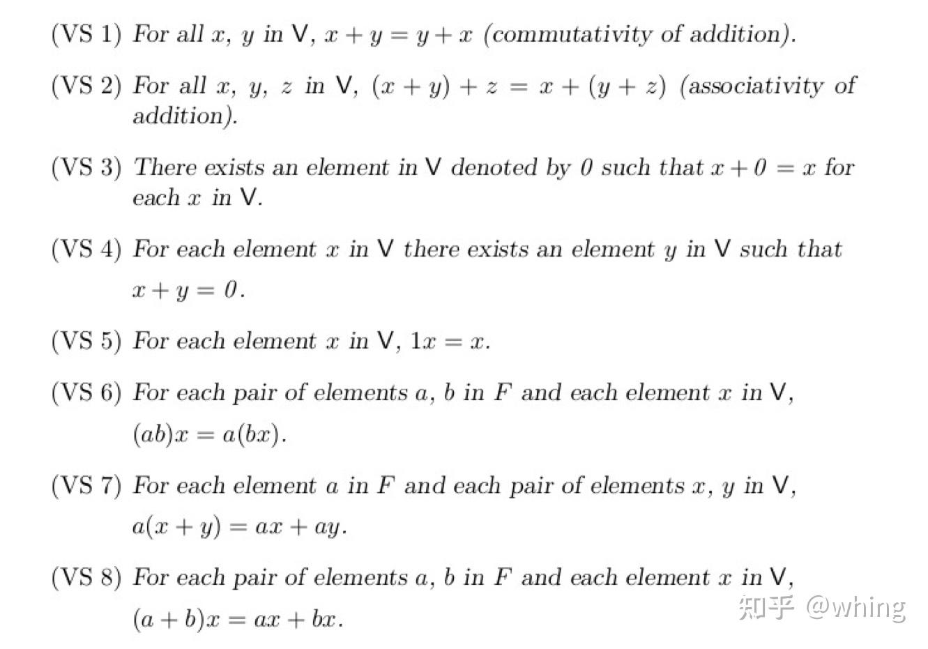 Linear Algebra --1. Vector Spaces & Subspaces - 知乎