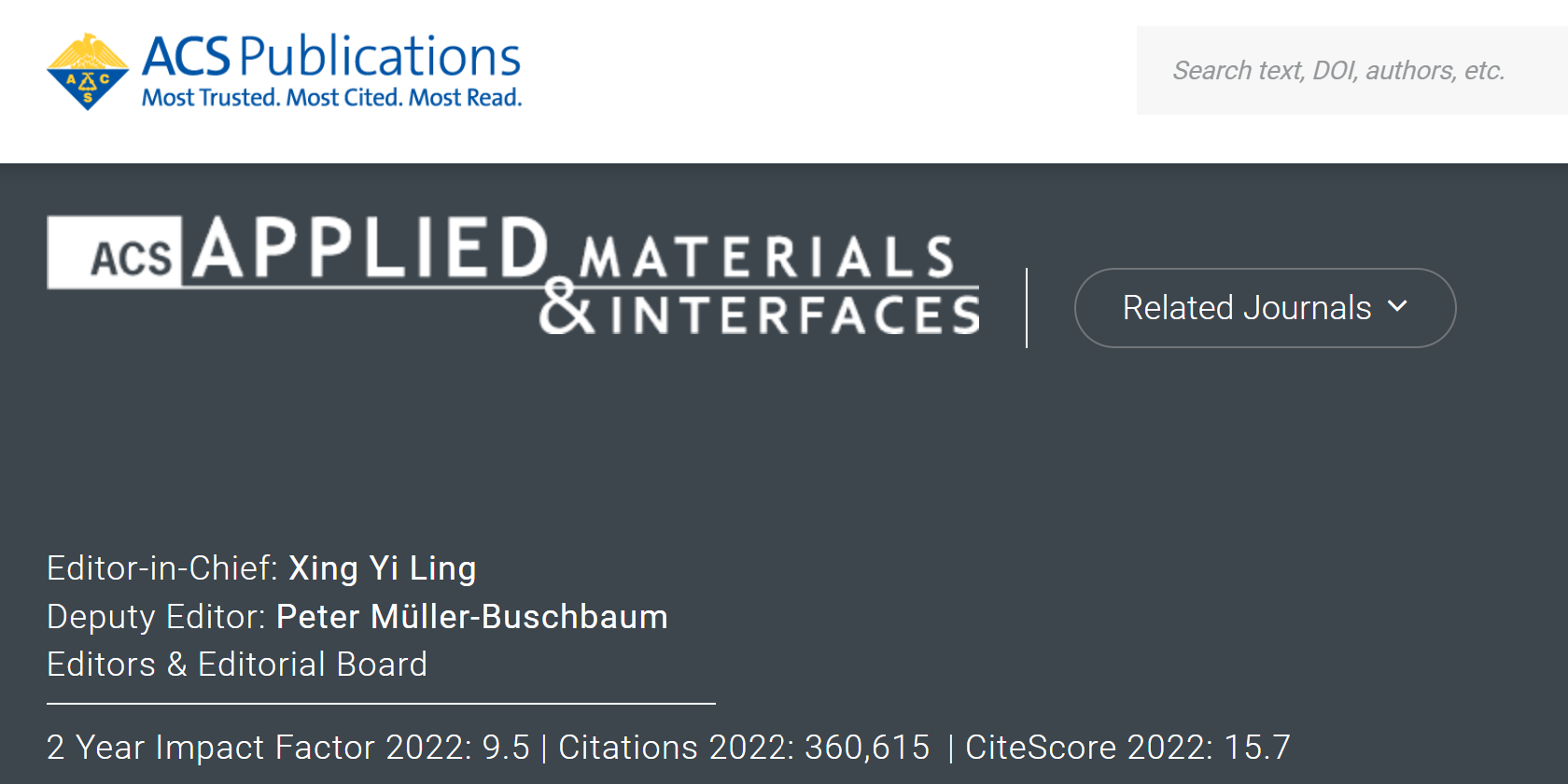 Acs Applied Materials & Interfaces 期刊有哪些投稿经验？ - 知乎