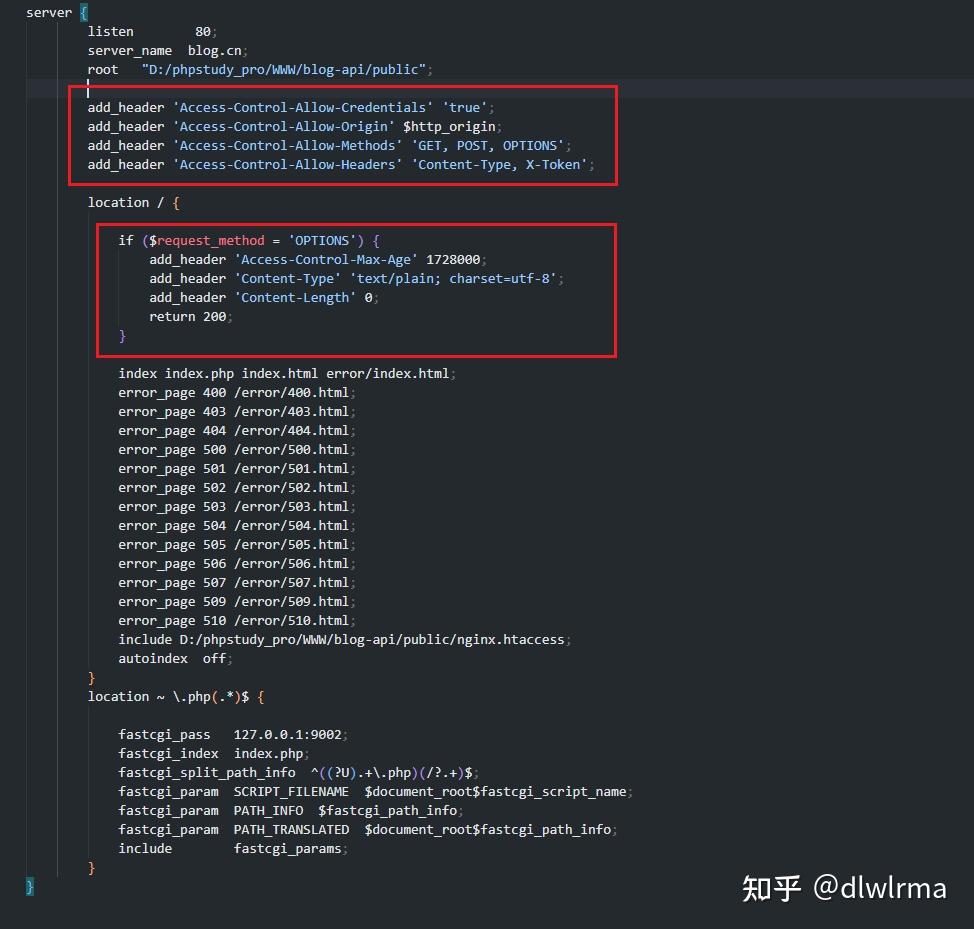 PhpStudy配置Nginx解决跨域问题 - 知乎