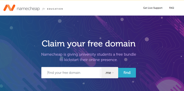 Github学生包——Namecheap一年免费 .me 域名 - 知乎