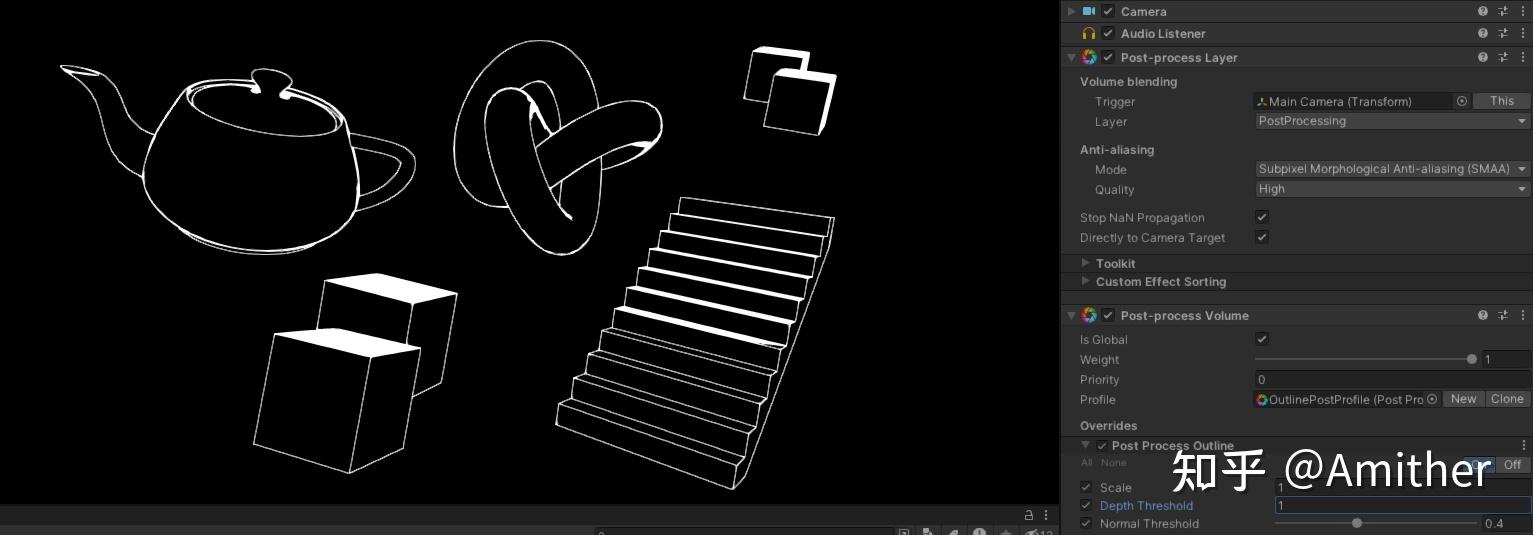 Outline Shader 描边后处理 知乎