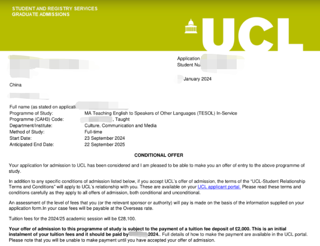 【offer喜报】211大学均分85+，斩获UCL offer！ - 知乎