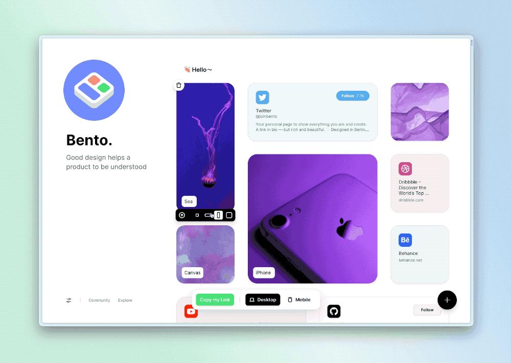 设计师专属个站，有 Bento 分分钟搞定！ - 知乎