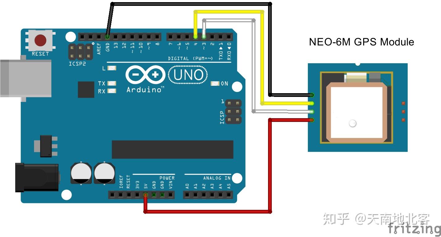 如何使用Arduino开发板连接NEO-6M GPS模块 - 知乎