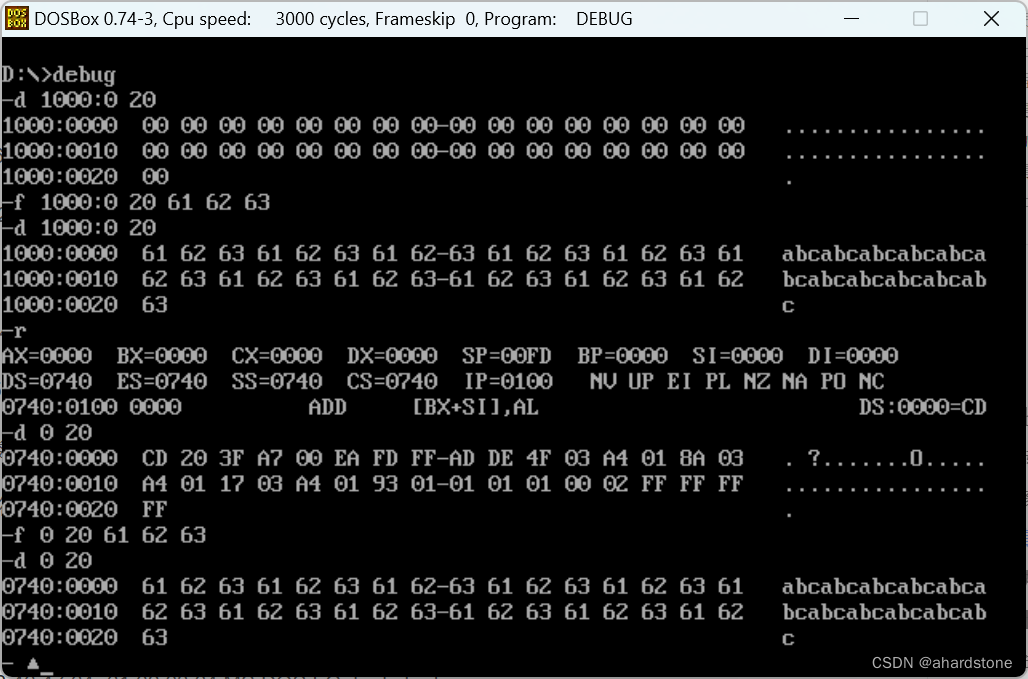 Dos的debug工具的简单使用(2023.9.7) - 知乎
