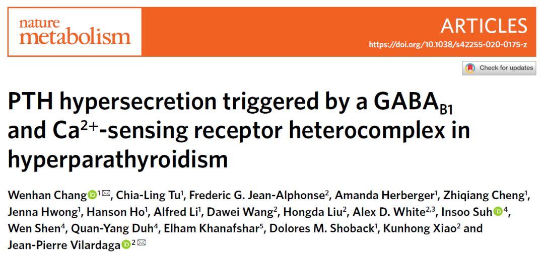 Nat Metab | 甲状旁腺亢进中激素过度分泌的分子机制 - 知乎