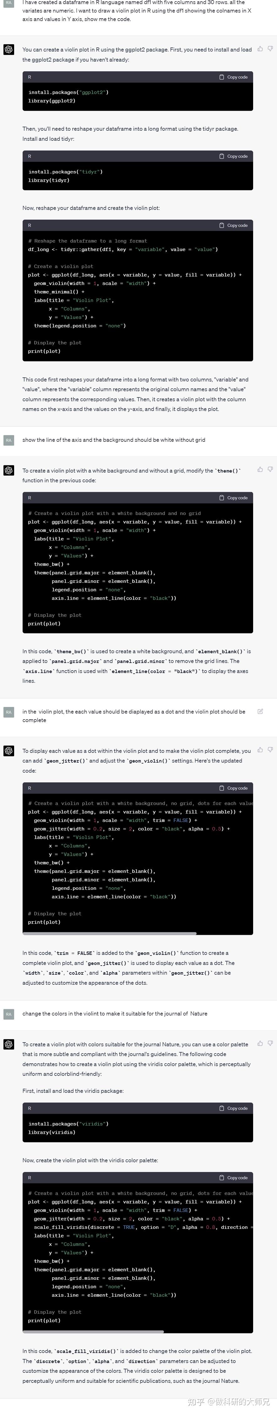 chatGPT+R语言科研数据无脑作图，零基础小白10分钟掌握！ - 知乎