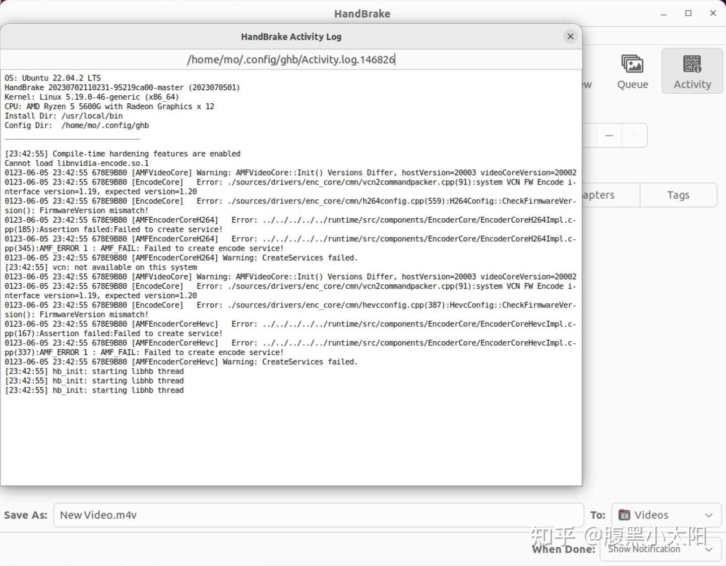 HandBrake在linux下启用AMD硬件视频编码器VCE/VCN方法 - 知乎