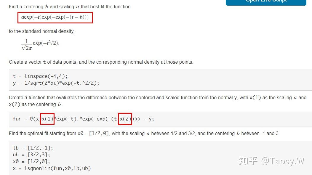 最小二乘法求解二元方程组，matlab的lsqnonlin函数用法？ - 知乎