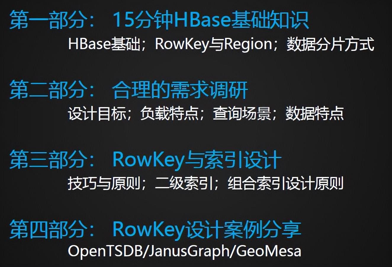 华为云毕杰山：HBase RowKey与索引设计 - 知乎