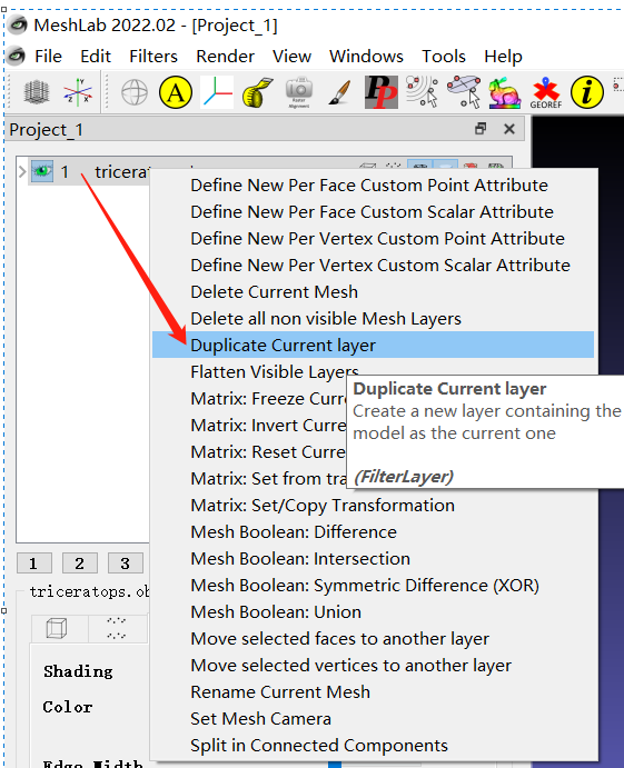 MeshLab网格平移、缩放、旋转 - 知乎