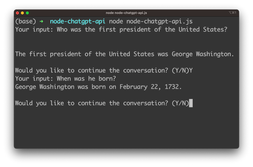 [翻译] 如何在 Node.js 中使用 OpenAI 的 ChatGPT API - klchang - 博客园