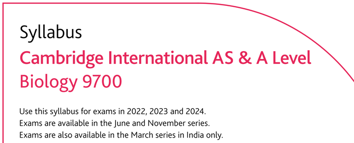 CAIE 9700 AS & A Level Biology Introduction - 知乎