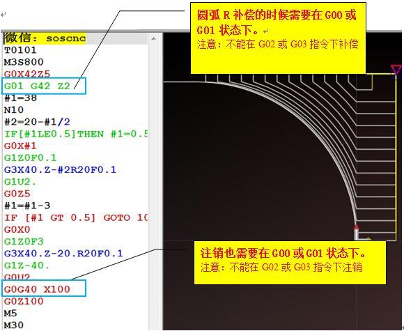 数控车刀具半径补偿G41/G42代码指令的应用 - 知乎