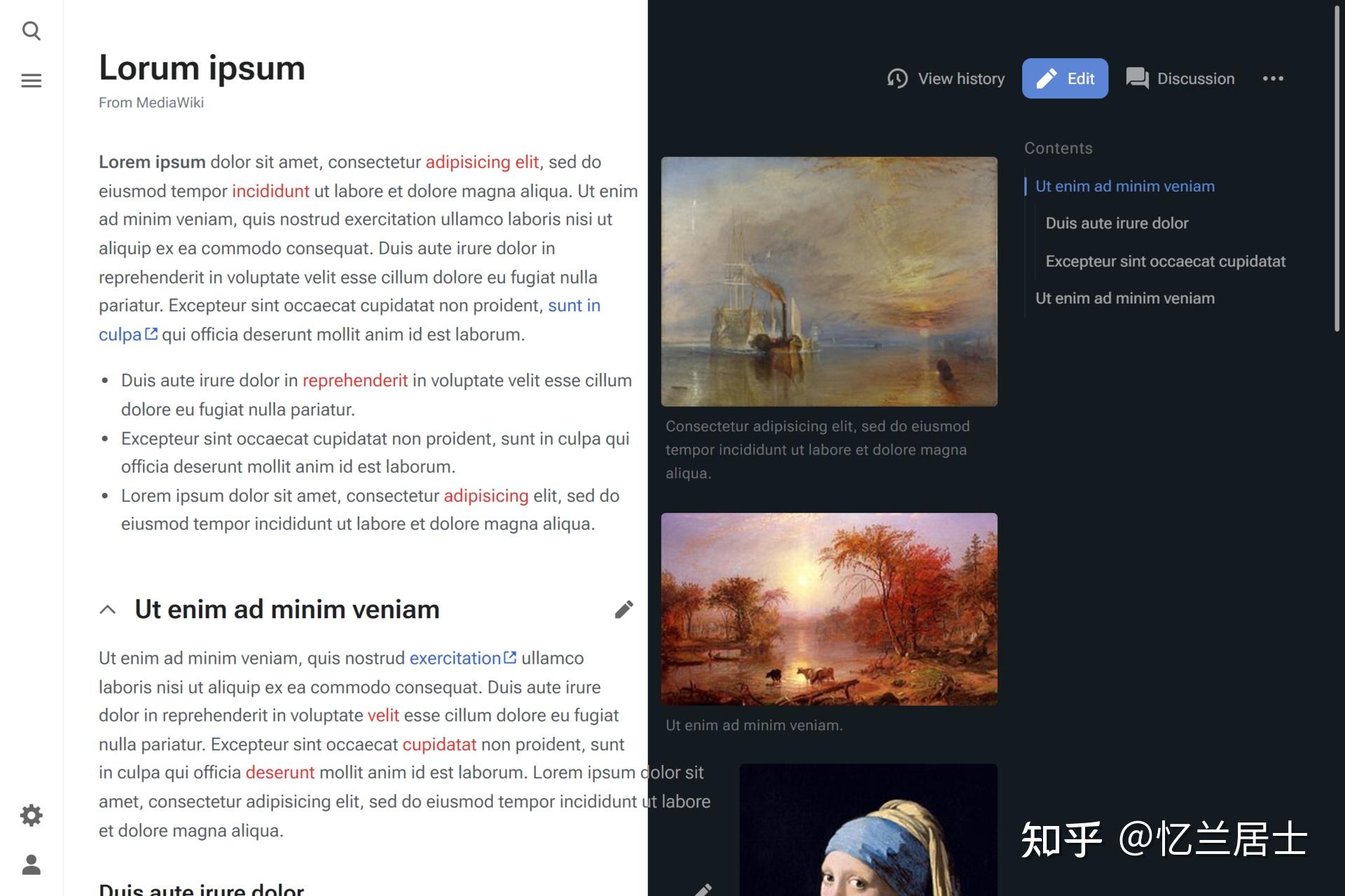 2021年了，有什么好看的MediaWiki皮肤吗？ - 知乎