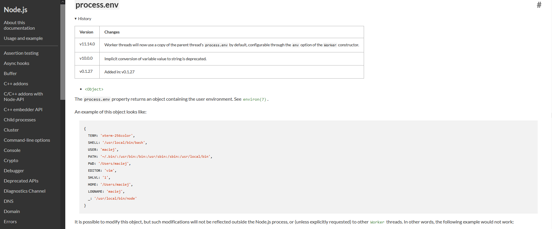 vue.js中的process.env