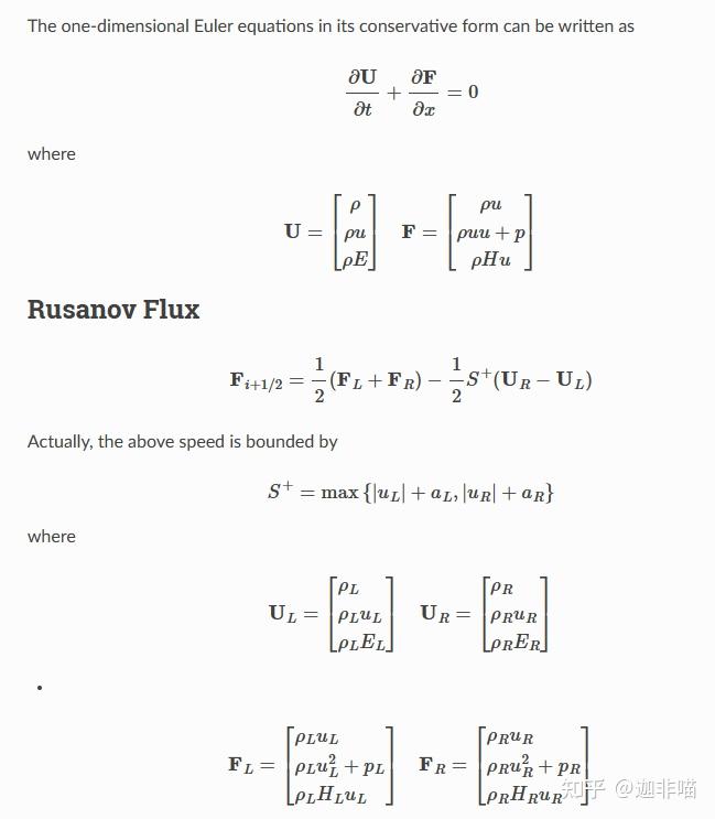 国产CFD开源软件OneFLOW+Sod shock tube+WENO-5+Rusanov Scheme简单测试 - 知乎