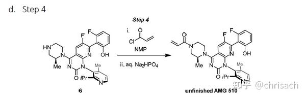 代表性共价抑制剂Sotorasib（AMG510）原料药的早期合成方法 - 知乎