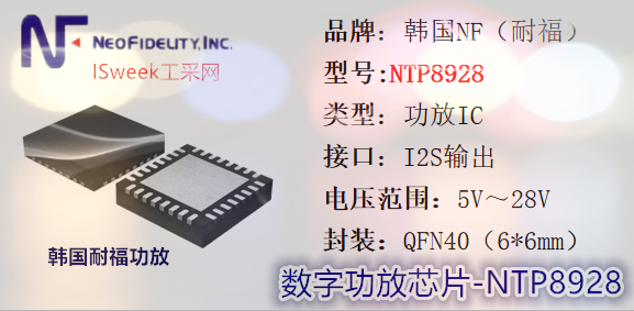 韩国NF_耐福NTP8928-2×20W数字功放芯片 - 知乎