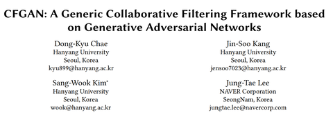 CIKM‘18｜CFGAN——将协同过滤引入生成对抗网络用于推荐系统 - 知乎