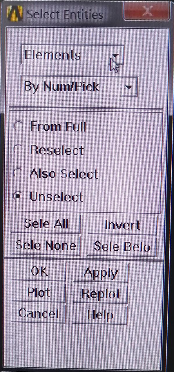 ansys经典版只显示指定的单元 - 知乎