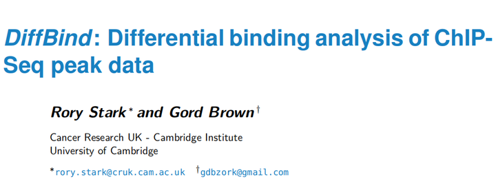 [Bioconductor] ChIP-seq 差异结合分析 ：DiffBind - 知乎