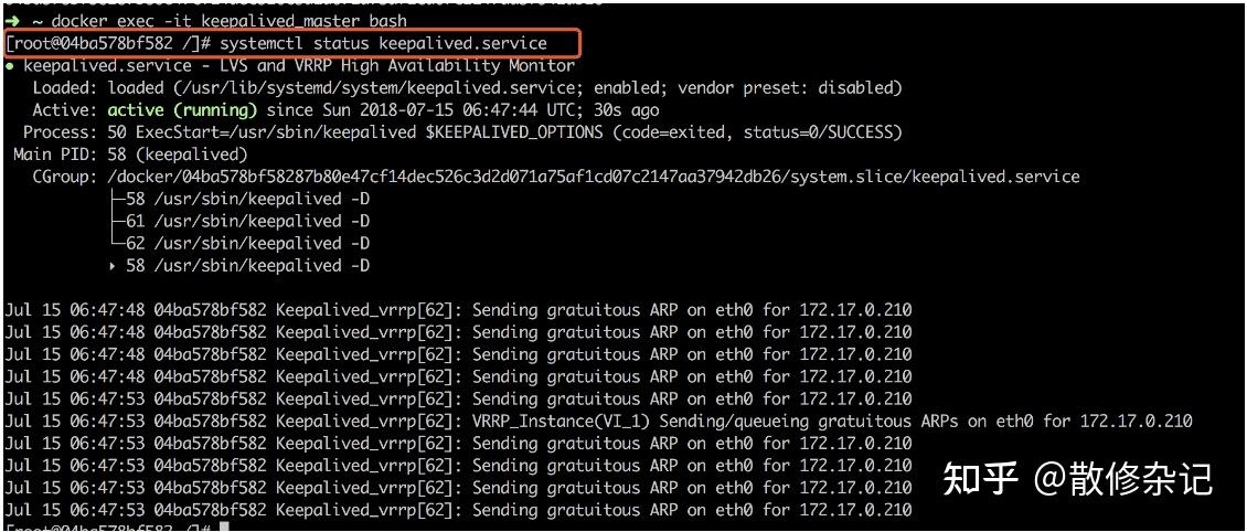 docker 下keepalived Nginx配置 - 知乎