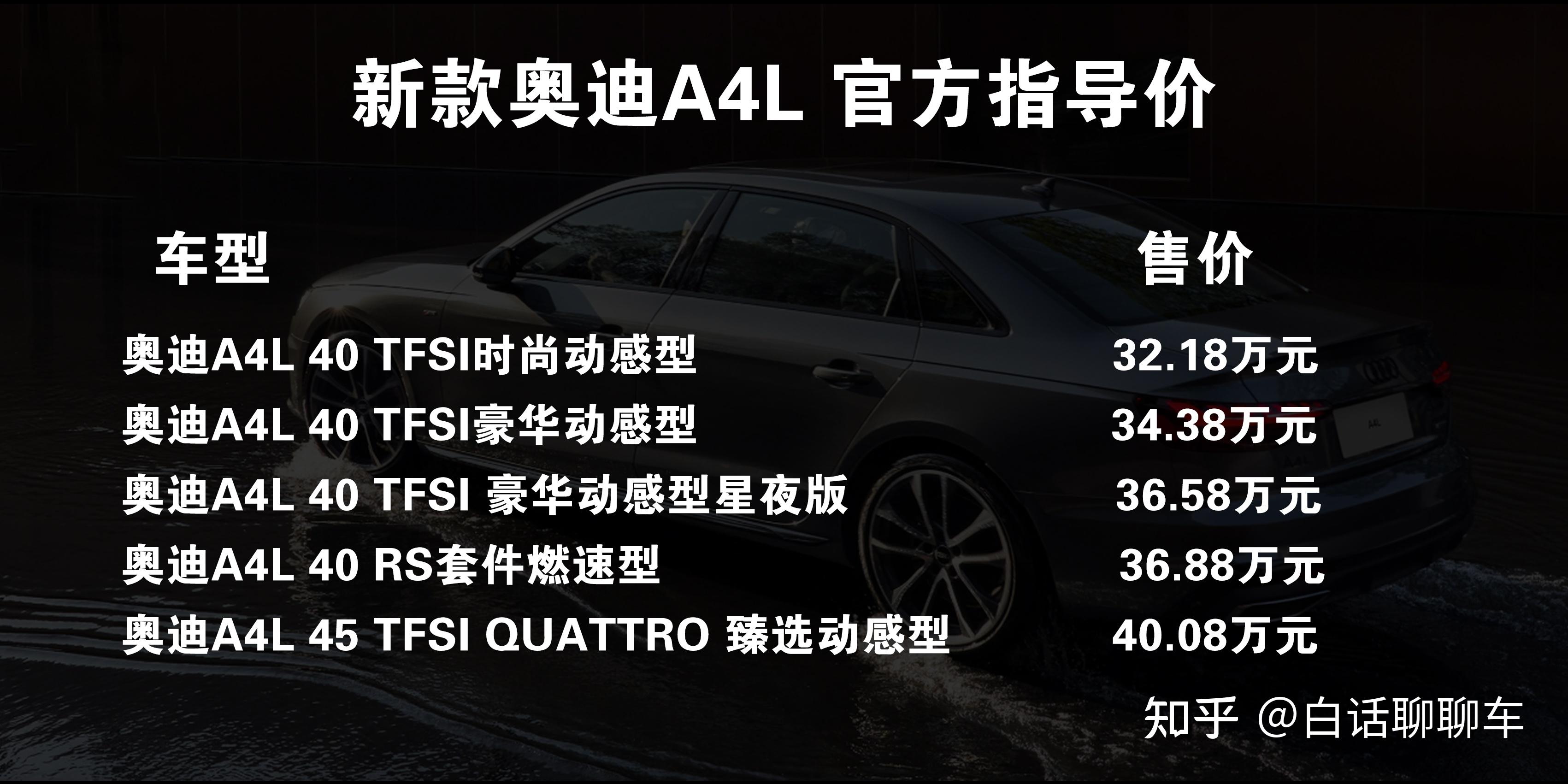 静态体验奥迪A4L！ - 知乎