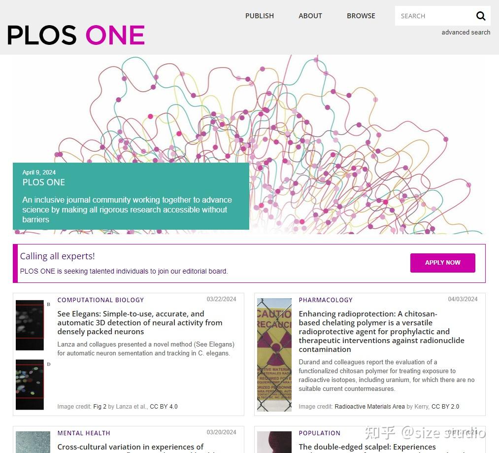 顶刊科普｜PLOS ONE：发文量超大的综合性期刊 - 知乎