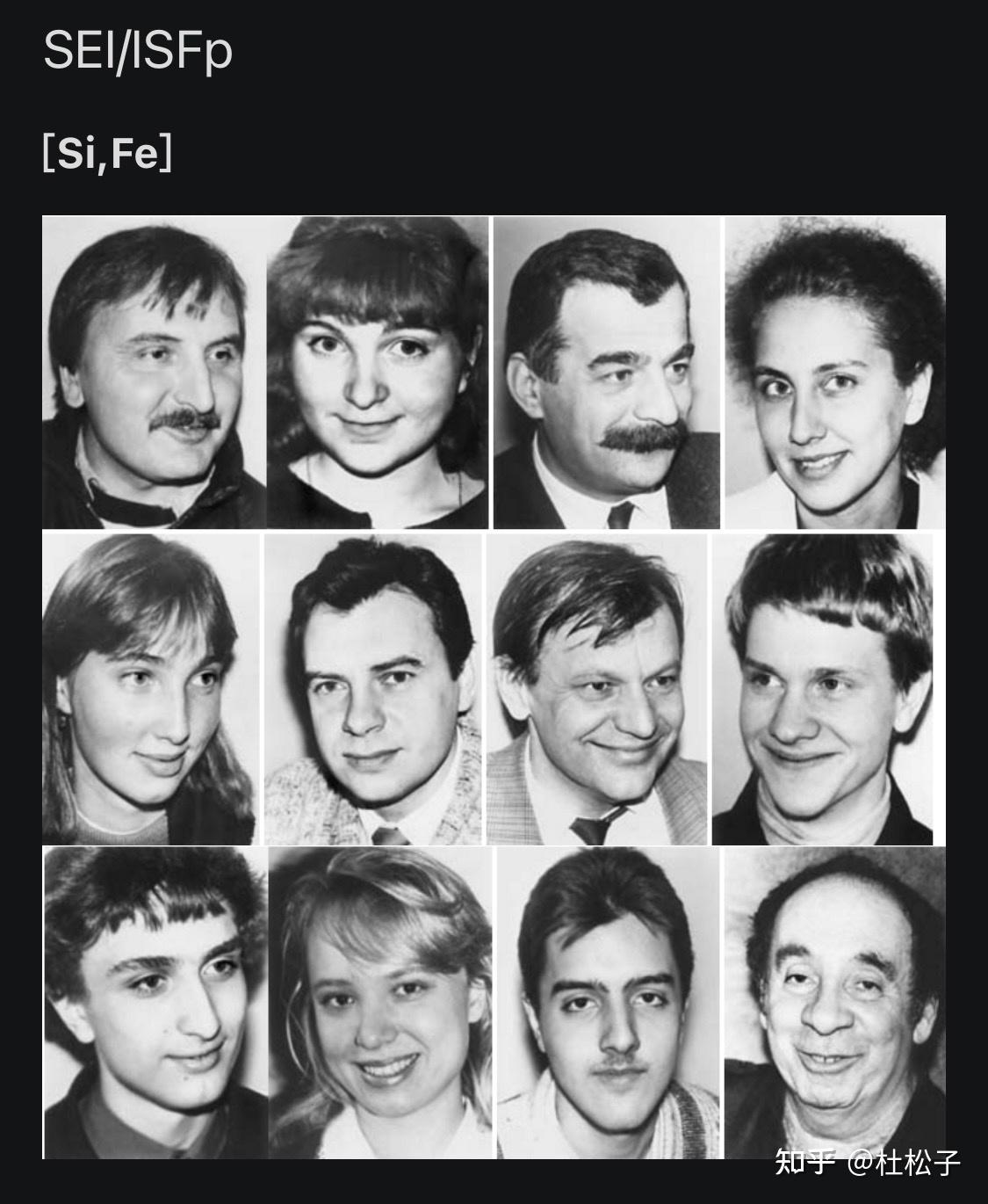 Socionics类型学肖像照片一览 - 知乎