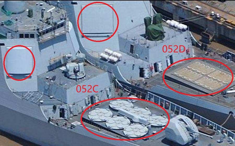 请问怎样从外观区分052C/D 054A 055和056？ - 知乎