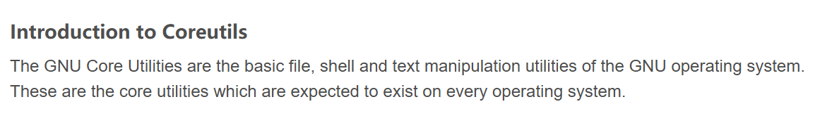 Coreutils概述 - 知乎