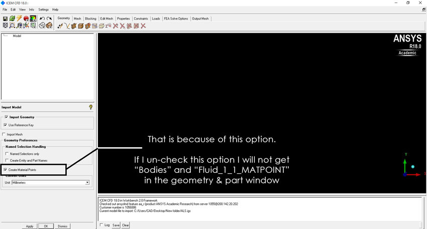 如何再ICEM CFD中导入几何后避免出现MATPOINT - 知乎