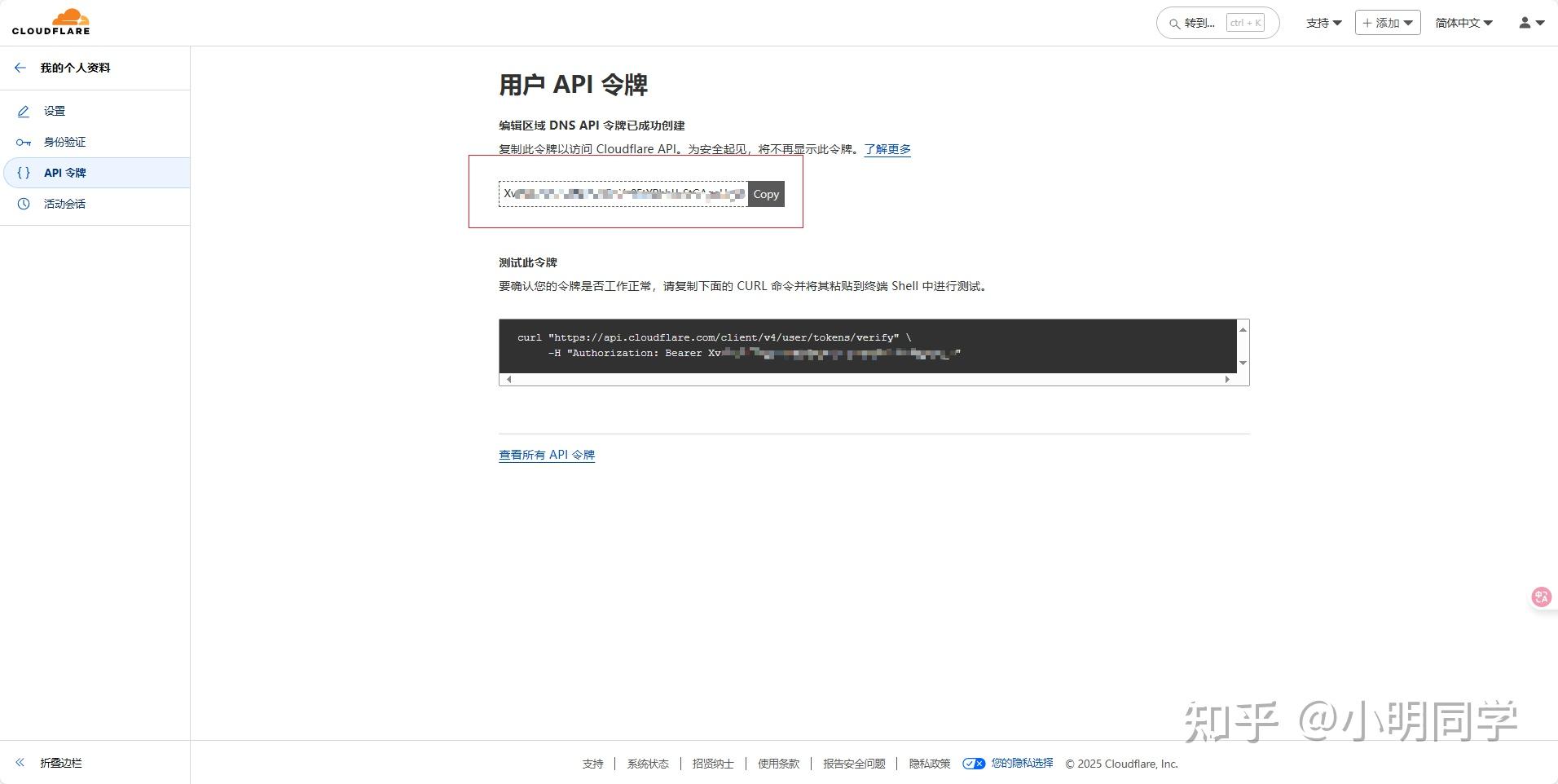 轻松获取 Cloudflare API Token ，玩转你的网站！ - 知乎