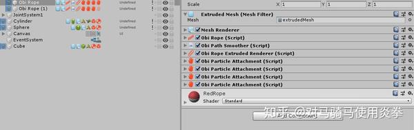 用Unity来实现一下绳子效果——Obi Rope插件介绍 - 知乎
