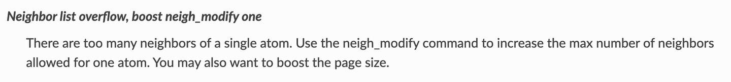 lammps教程：Neighbor list overflow改错方法 - 知乎